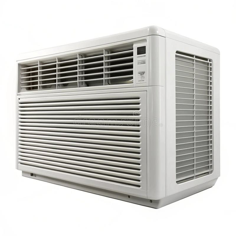 Window Air Conditioner Unit for Efficient Cooling Stock Illustration ...