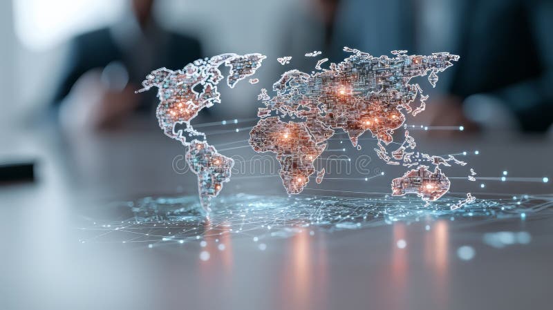 Exploring the Intricate Web of Global Connectivity: a World Map Created ...