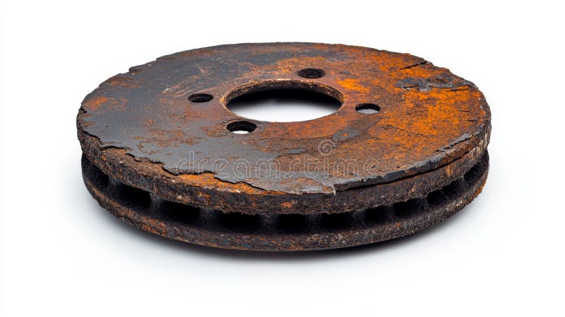 A Rusted Brake Disc Showcases Wear and Tear Over Time. this Image ...