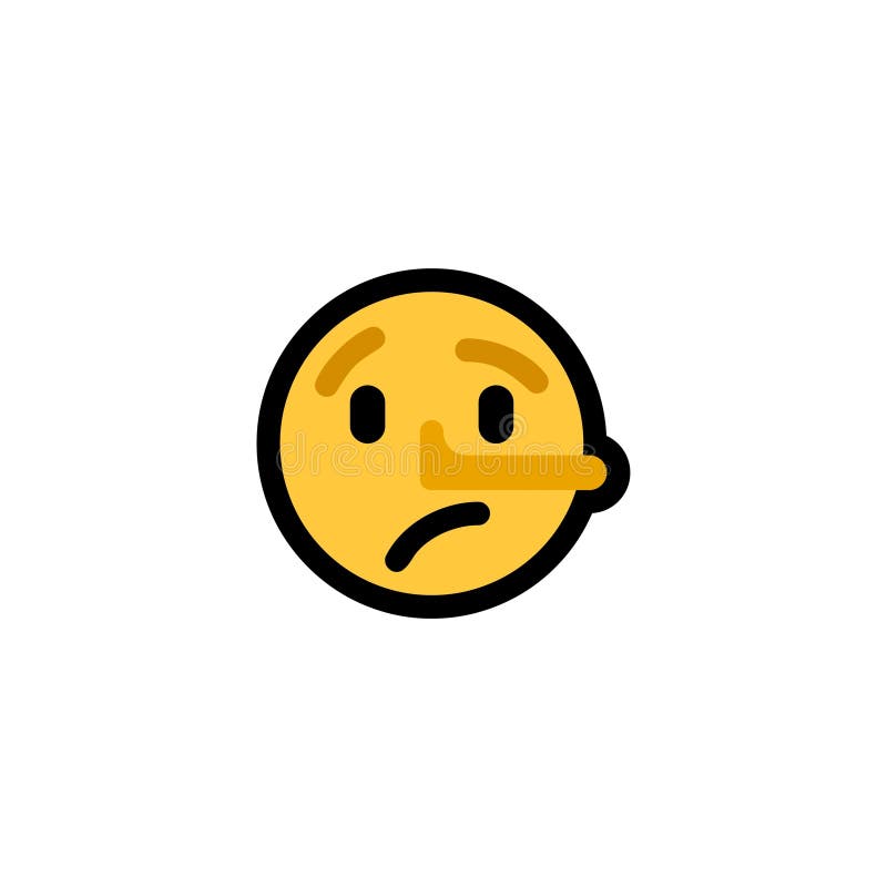 Sad Emoticon. Regret Emoji Smiley Vector Icon Stock Vector ...