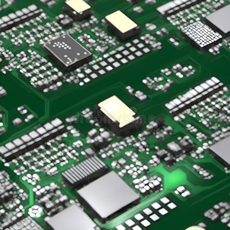 Image of a Detailed Close-up of a Circuit Board, with Intricate ... Image of a Detailed Close-up of a Circuit Board, with Intricate ...