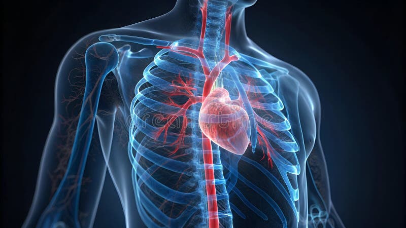 Detailed 3D Visualization of Human Cardiovascular System and Heart ...