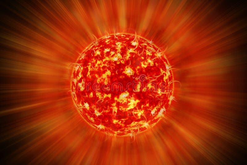 An Image of a Detailed Sun in Space. Star, Solar Storm. the Power of ...