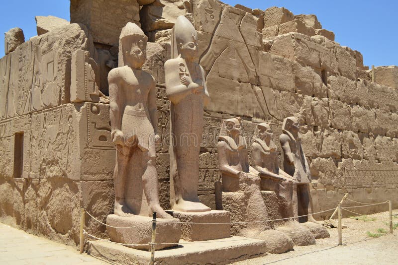 Elements and Details of the Interior of the Karnak Temple in Luxor ...