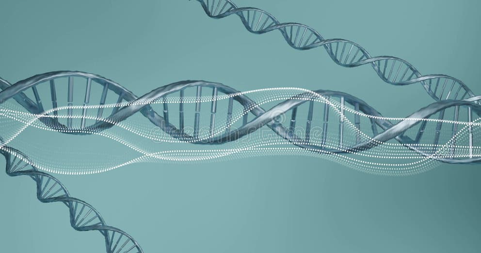 Image of Diagrams Over Dna Strands Stock Illustration - Illustration of ...