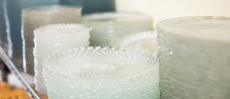 Image of Different Fragile Plates for Eating Stock Image - Image of ...