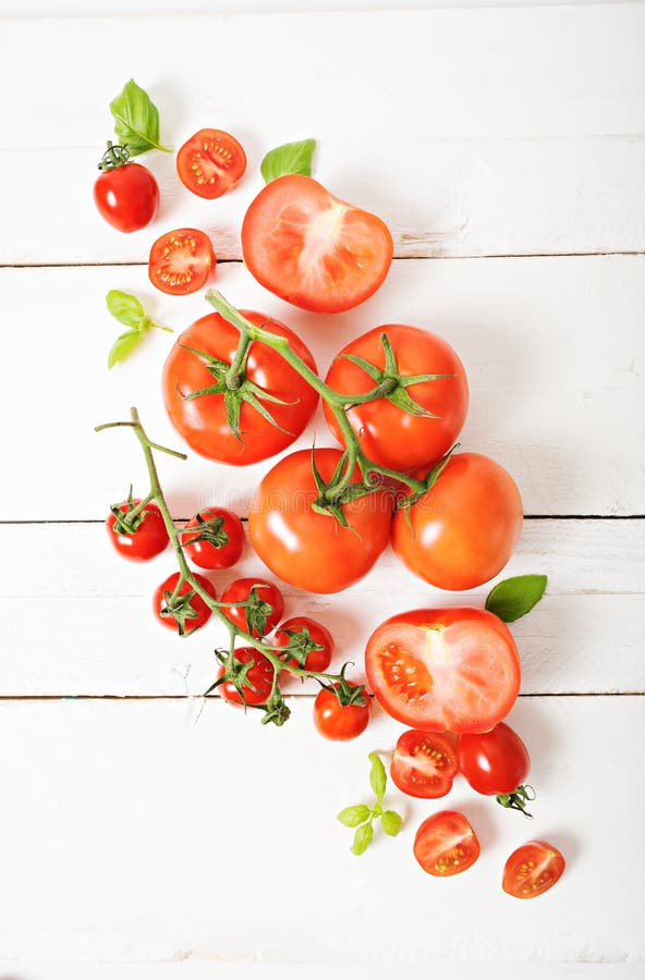 Image of Different Red Vegetables on White Background Stock Photo ...