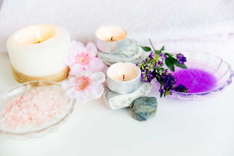 Different spa things stock image. Image of clean, luxury - 104193483