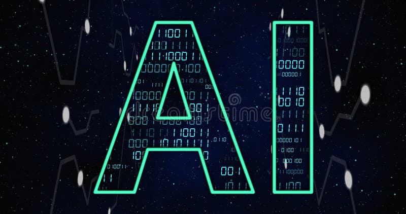 Image Of Digital Data Processing Binary Coding And Connections With Ai 5443