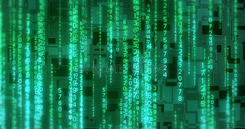 Image Of Digital Data Processing And Binary Coding Stock Image Image Of Connections