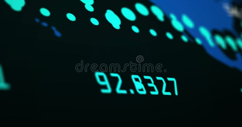 Image of Digital Data Processing Over Scope Scanning Stock Image ...