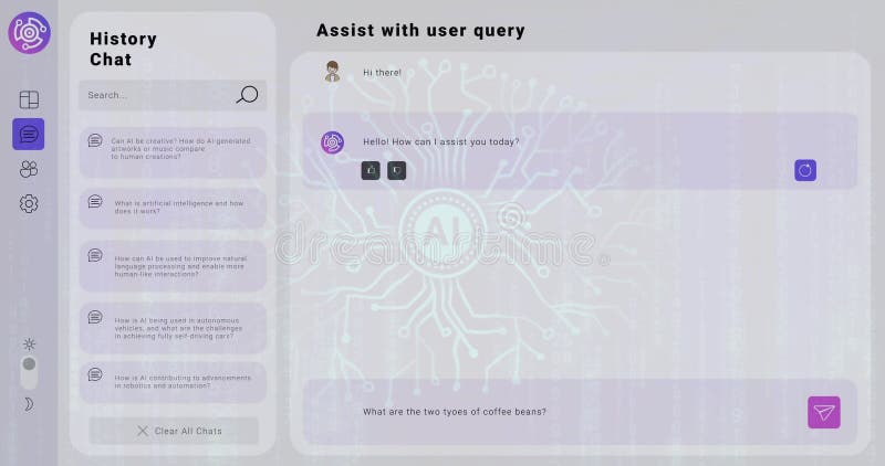 Image of Digital Data Processing Over Screen and Ai Brain Stock Image ...