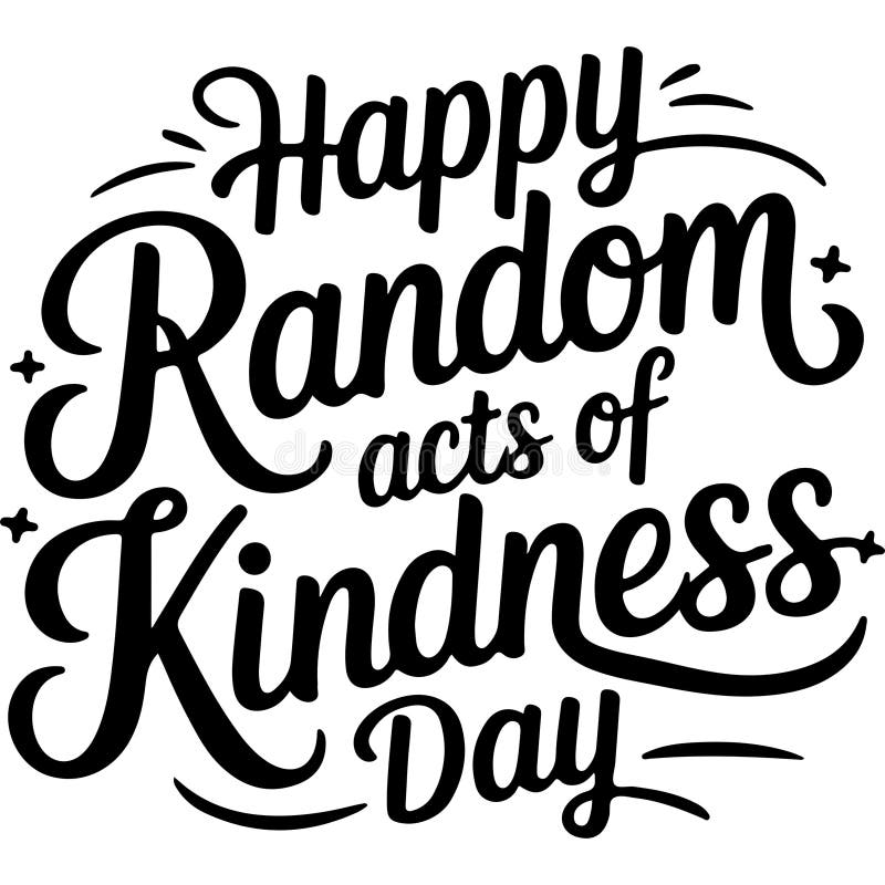 Happy Random Acts Kindness Day Stock Vector - Illustration of kindness ...