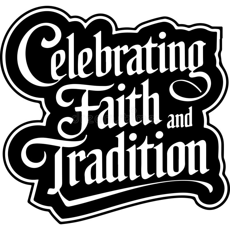 Celebrating Faith and Tradition Design Stock Vector - Illustration of ...