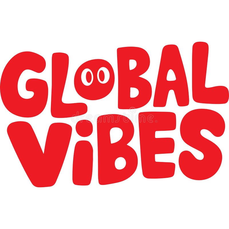 Global Vibes Positive Bold Graphic Design Stock Vector - Illustration ...