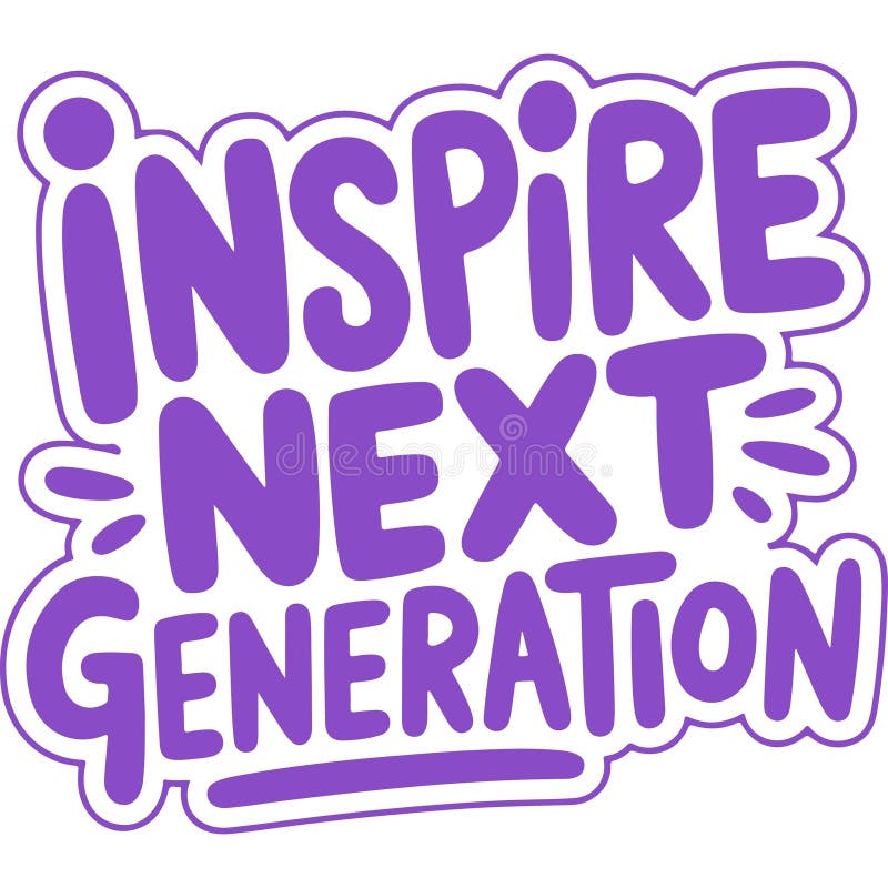 Inspire Next Generation Youth Motivational Stock Illustration ...