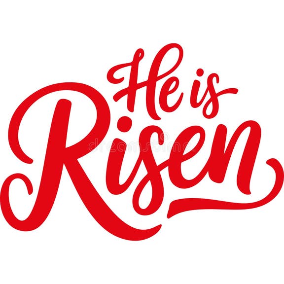 He is Risen Easter Religious Graphic Stock Illustration - Illustration ...