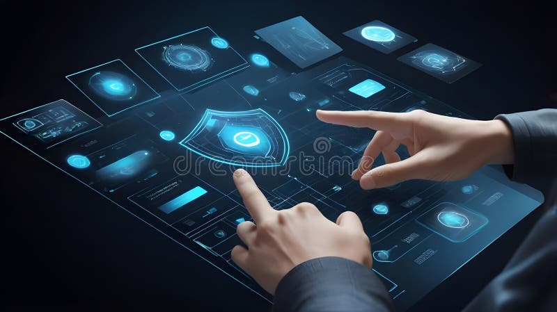 The Image is a Digital Illustration Featuring a Futuristic, High-tech ...