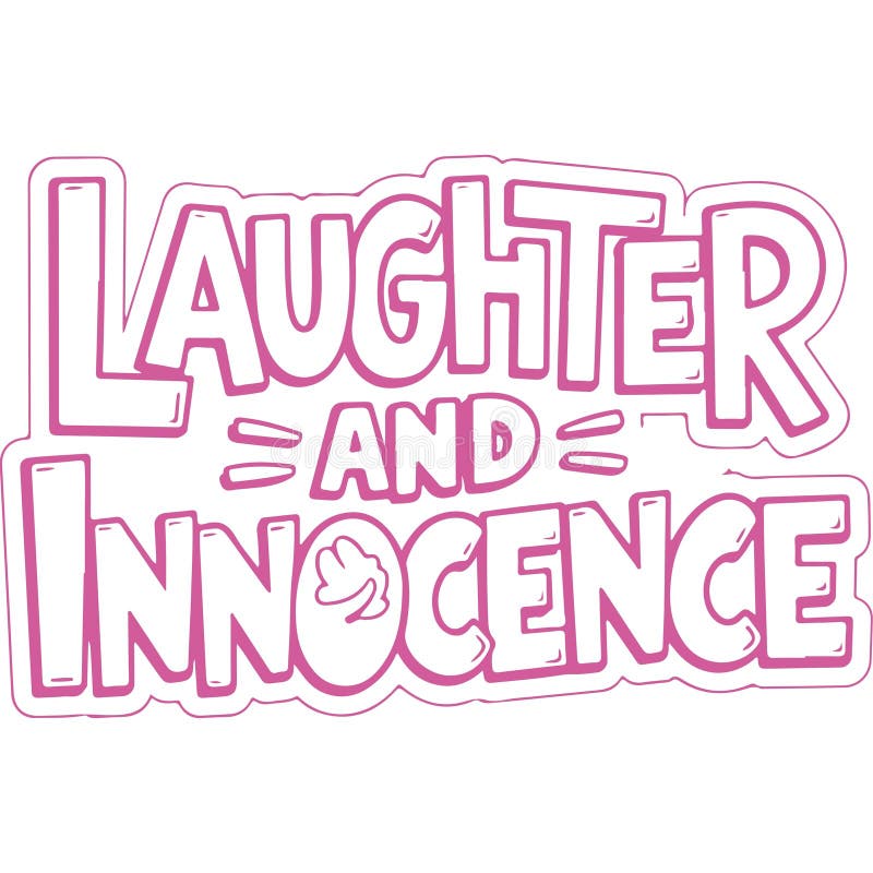 Laughter and Innocence Childish Design Stock Vector - Illustration of ...