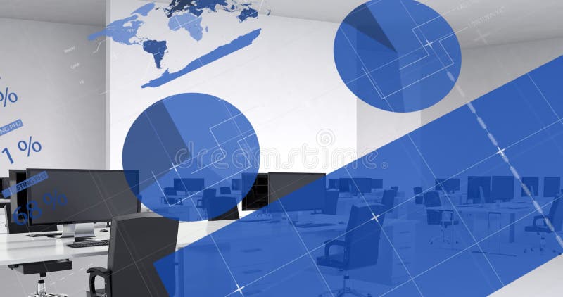 Image of Digital Interface with Icons and Data Processing Stock ...