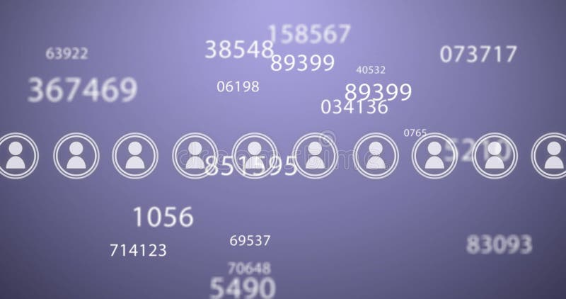 Image of Digital Interface with Icons and Data Processing Stock ...