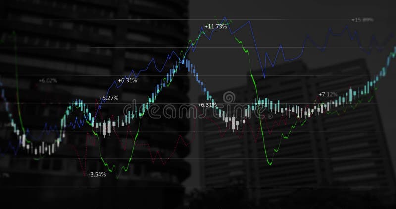 Image of Digital Interface with Icons and Data Processing Stock ...