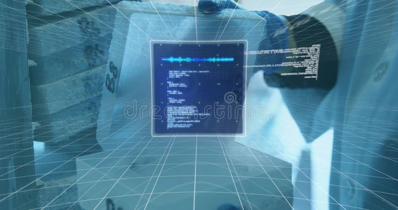 Image of Digital Interface Over Laboratory Stock Image - Image of ...