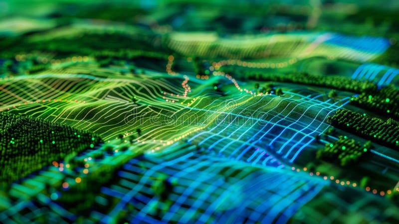 An Image of a Digital Map Displaying Colorcoded Zones for Optimal Crop ...