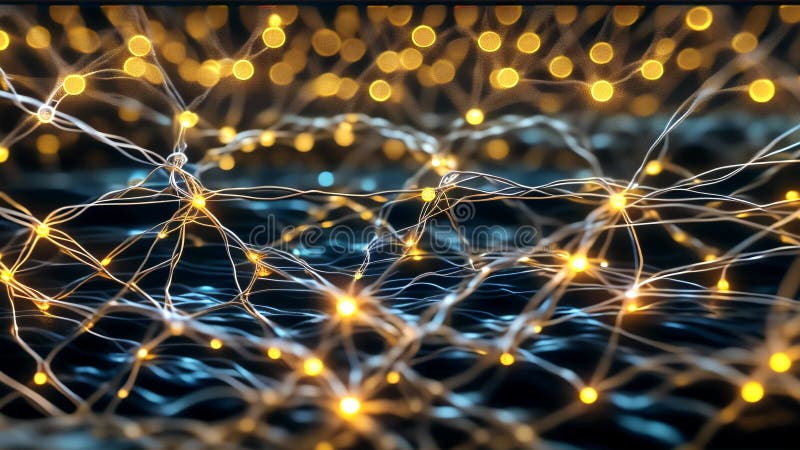 Complex Digital Network Structure Stock Video - Video of complex, nodes ...