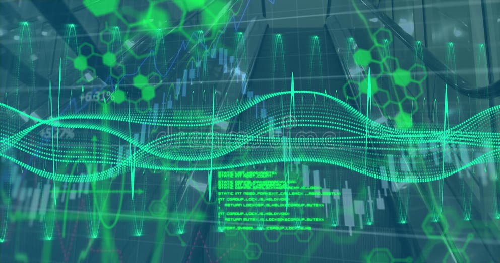 Image of Digital Programming Language with Graphical Hexagonal Shaped ...