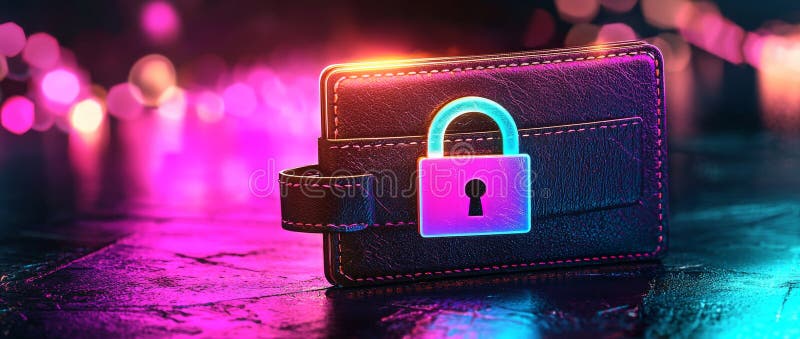 Image of a Digital Wallet with a Lock Icon Representing Privacy and ...