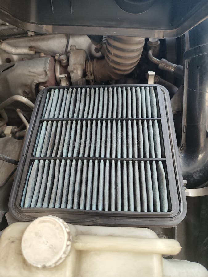 Image of Dirty Air Filter in Vehicle Stock Image - Image of vehicle ...