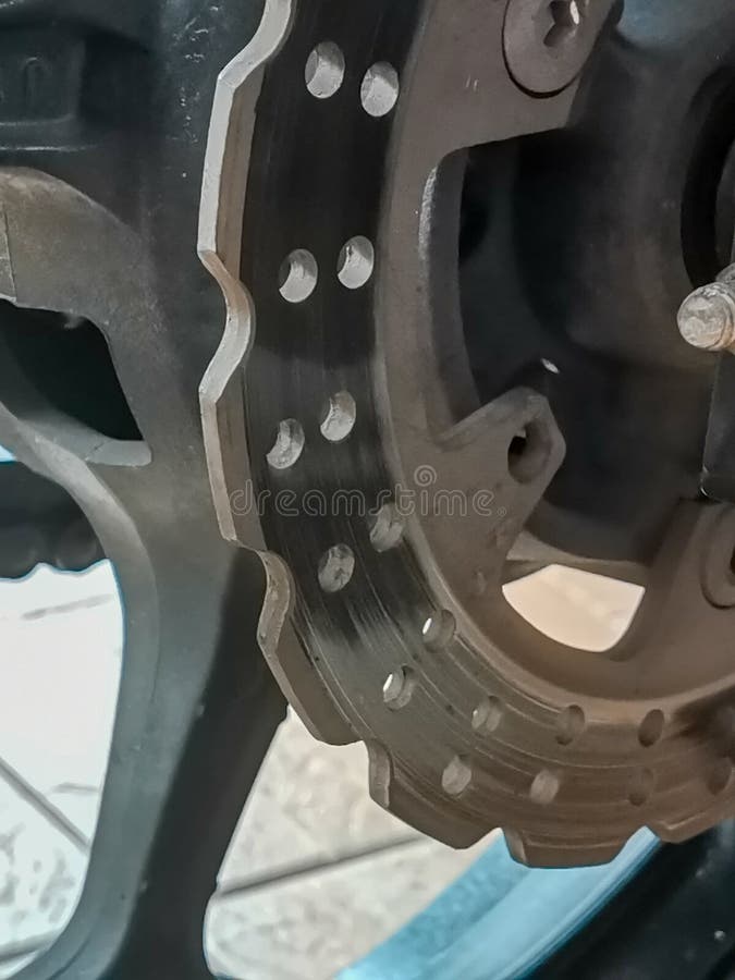 Motorcycle brake disc stock image. Image of rubber, tire - 186515189