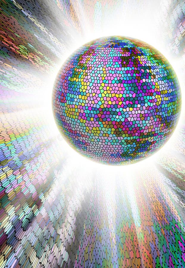 Image of Disco Ball Closeup. Illustration Stock Illustration ...