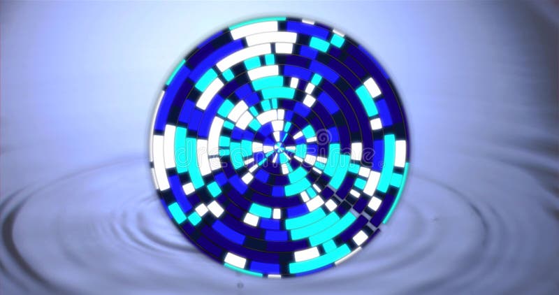 Image of Disco Ball Over Drop Falling into Water Stock Image - Image of ...