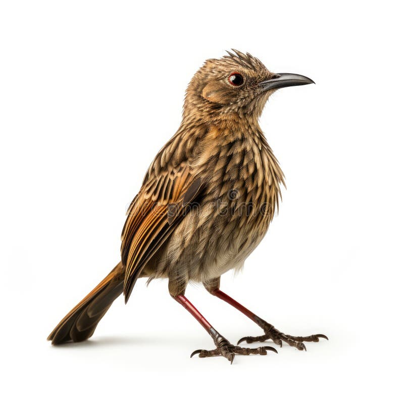 An Image Displaying a Bird, Distinct and Clear Against a White Backdrop ...