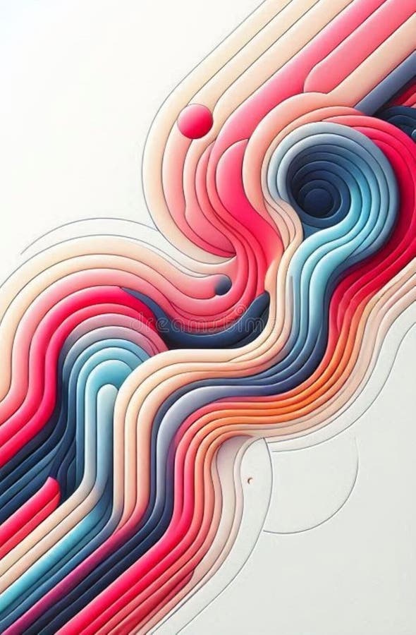 Abstract Geometric Artwork with Vibrant Overlapping Shapes and Textures ...