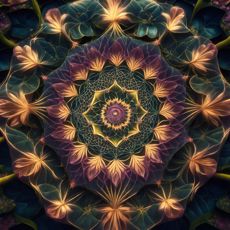 The Flower of Life, a Form of Sacred Geometry. Stock Photo - Image of ...