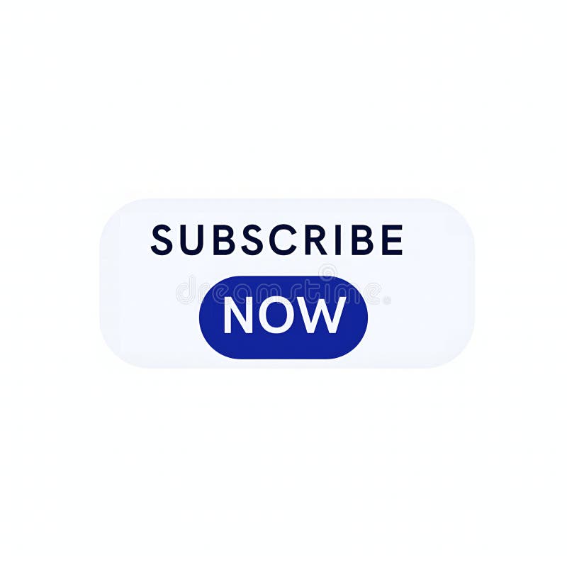 Subscribe Now Button Featuring Black Text on a White Background with a ...