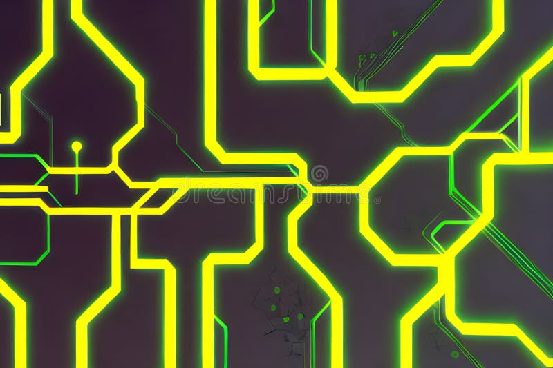 Close Circuit Like Texture Generated by Ai Stock Illustration ...