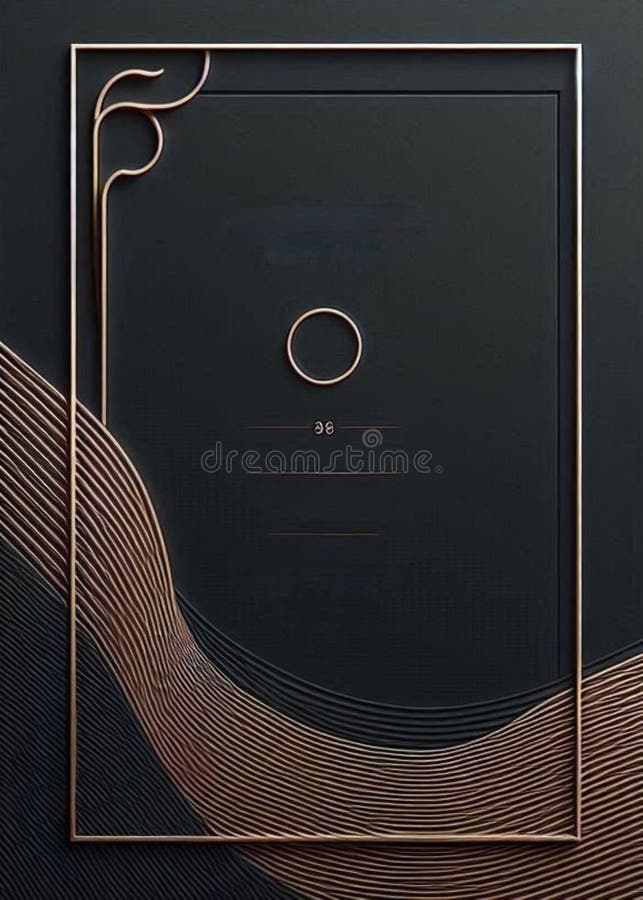 Invitation Template that Features a Rich Black Background with a ...