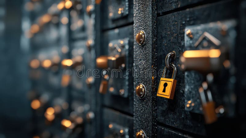 A Diverse Array of Strong Locks on a Wall Symbolizing Cybersecurity and ...
