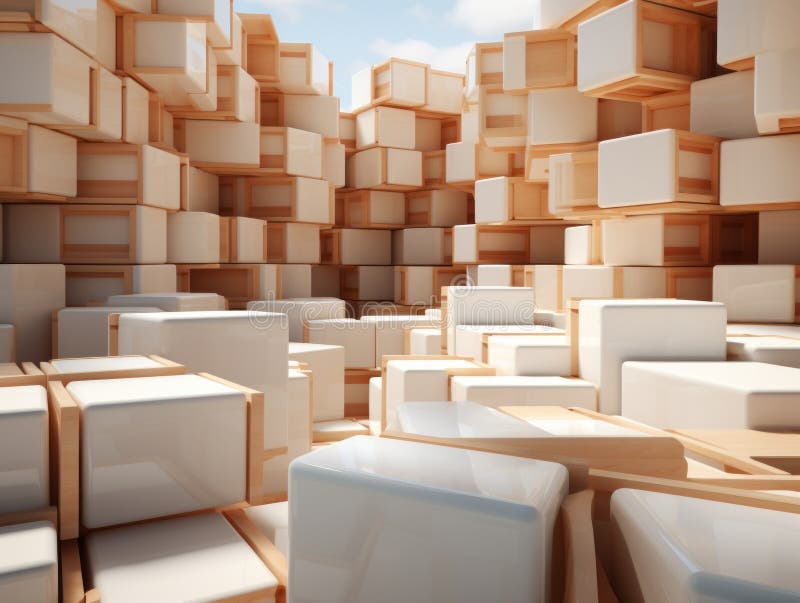 Endless Inventory: a Spectacle of Boxes Packed & Ready for Dispatch ...