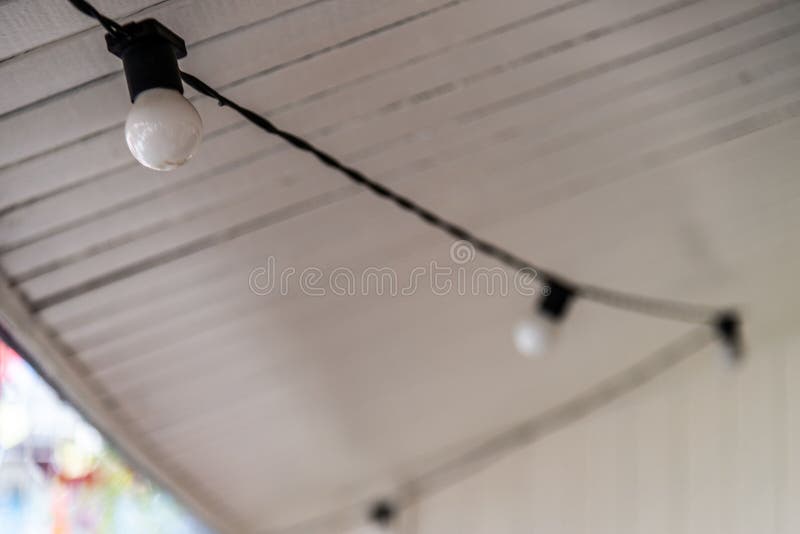 The Lights in the Ceiling are Hanging Off of the Ceiling Stock Image ...