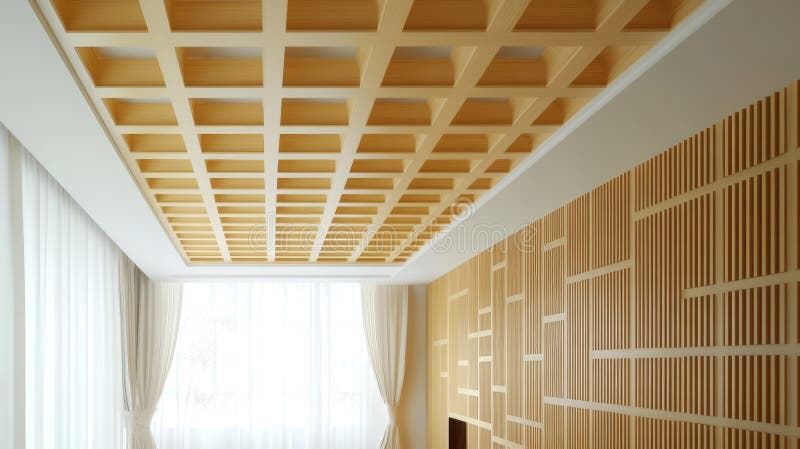Geometric Egg Crate Design Wooden Louvre Panel for Walls and Ceilings ...