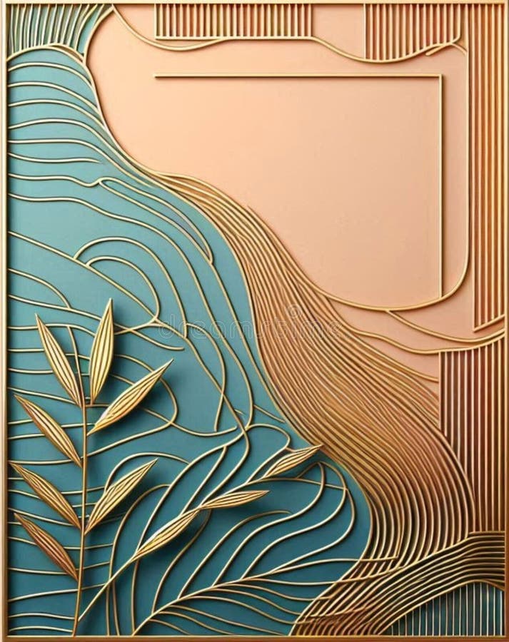 Elegant Paper Quilling Art Frame with Vibrant Floral Design Stock ...