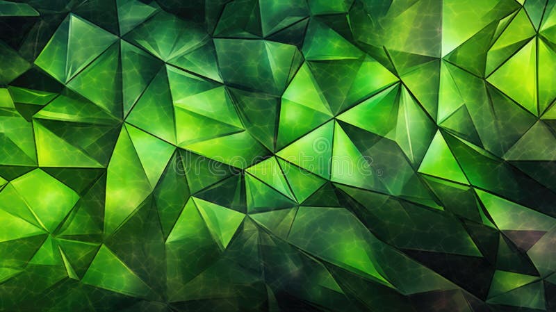 This Image Displays a Textured Pattern of Abstract Geometric Green ...
