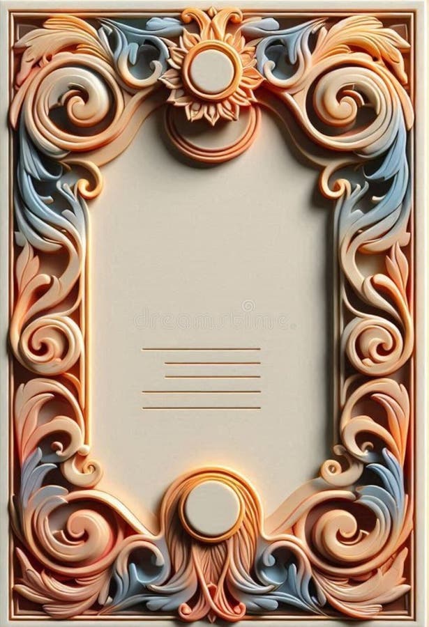 Ornate Baroque Frame with Intricate Floral and Scrollwork Design in ...