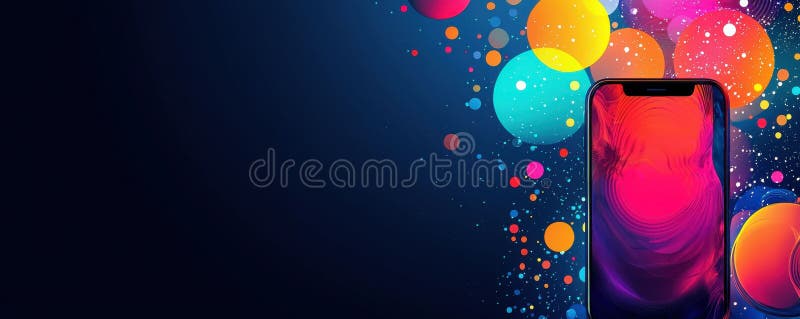 Vibrant Abstract Mobile Wallpaper with Colorful Circles and Gradients ...