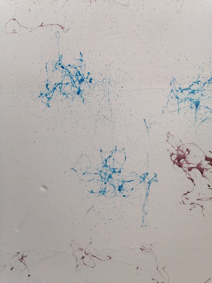 Abstract Painting on Plaster Wall Stock Photo - Image of blue, concrete ...